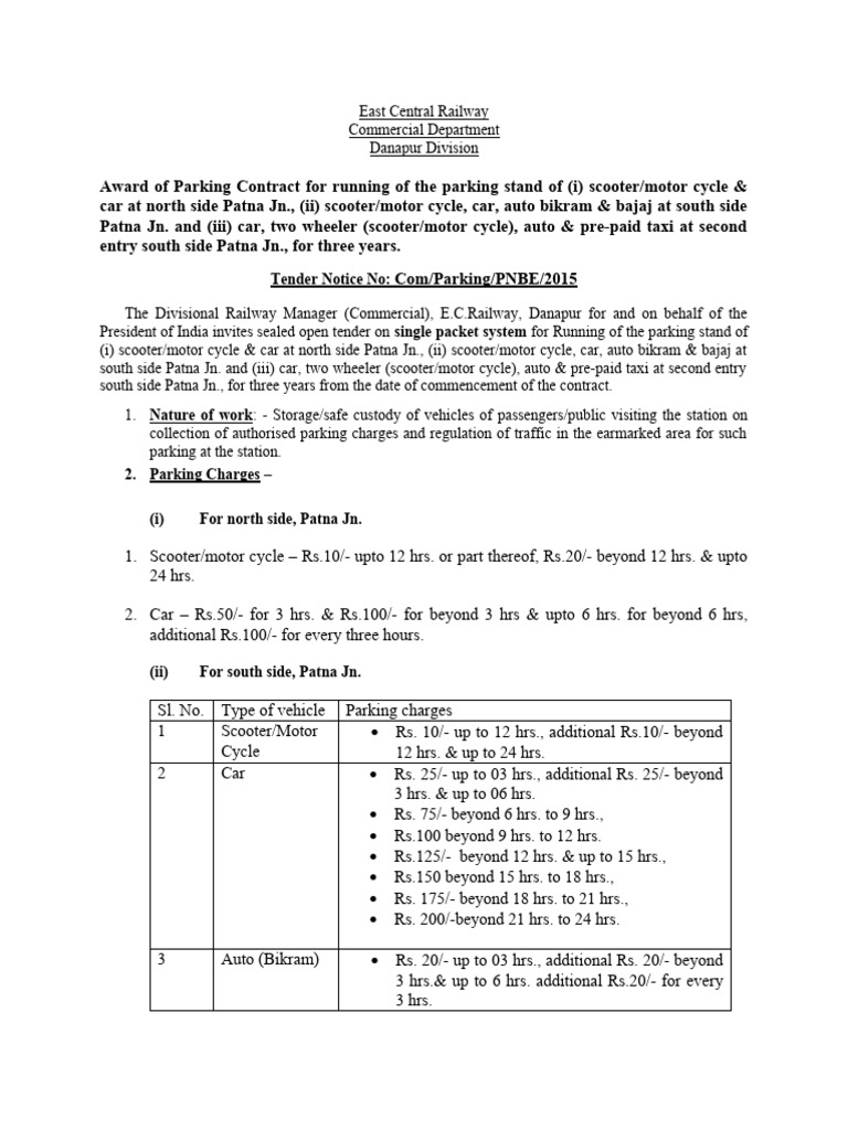 PNBE Parking Notice | PDF | Banks | Money