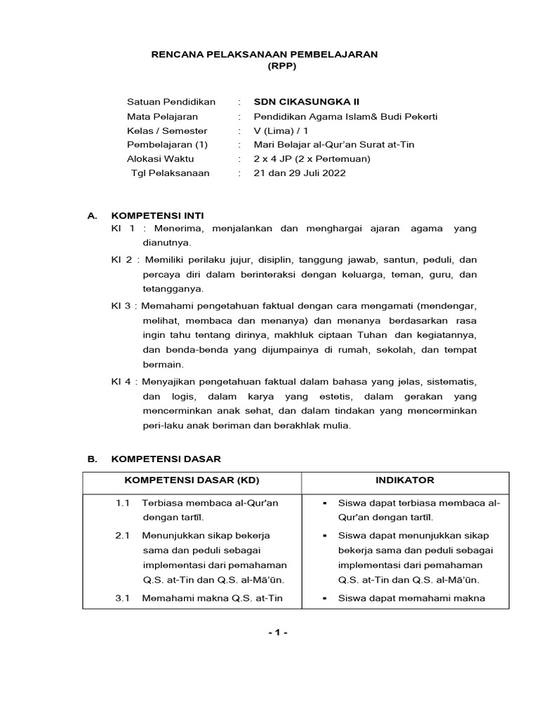 RPP KLS 5 SM 1 - Compressed | PDF