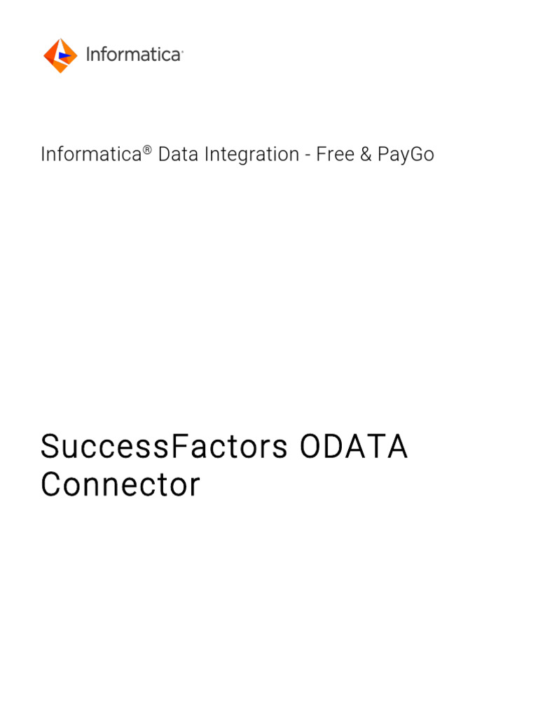 SuccessFactors (ODATA) Connector en | PDF | Transport Layer Security | Integer (Computer Science)