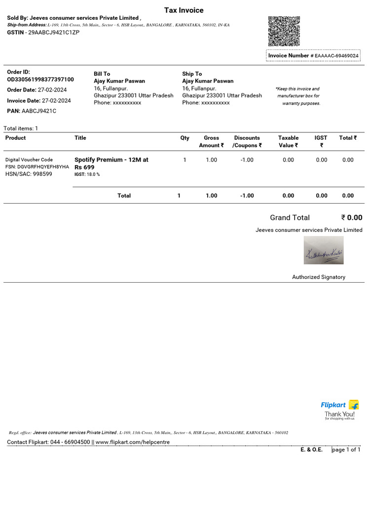 Invoice | Download Free PDF | Taxation | Government Finances