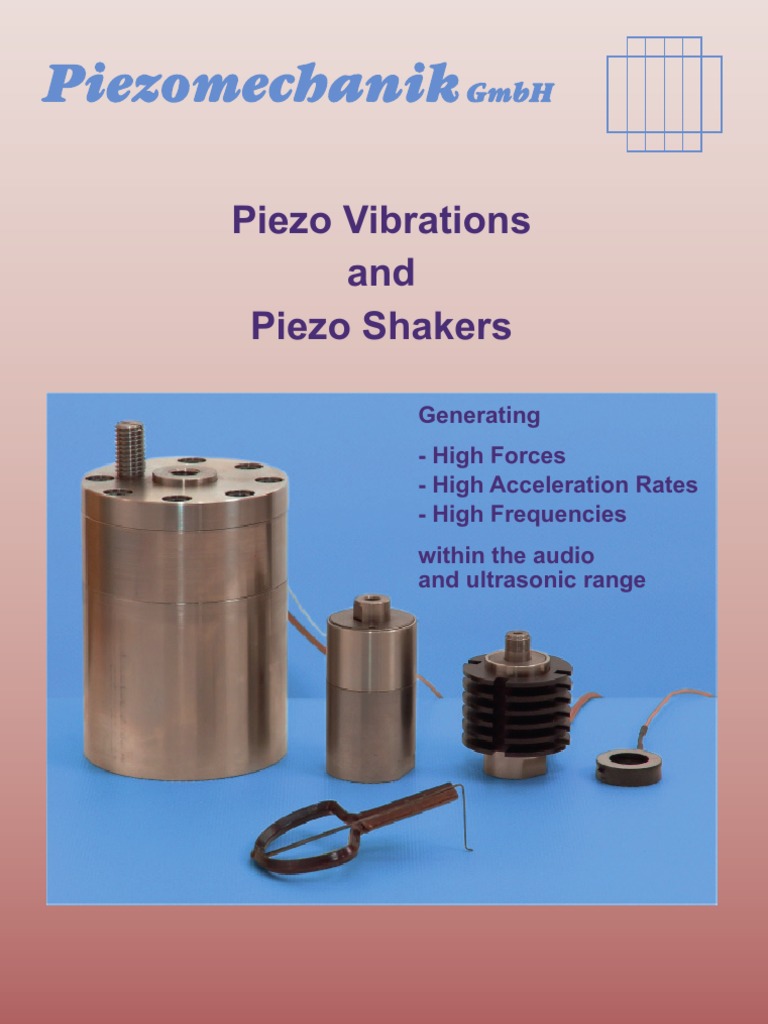 15 Piezo Vibrations Shakers | PDF | Piezoelectricity | Resonance