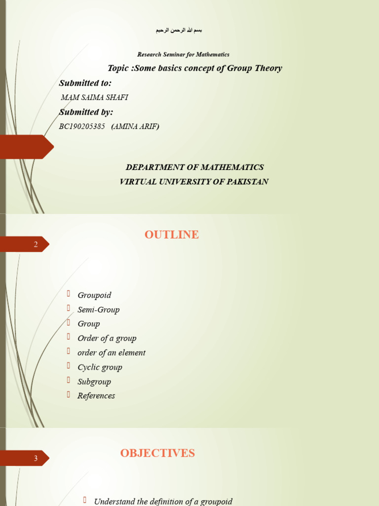 Some Basics Concept of Group Theory | PDF | Group (Mathematics ...
