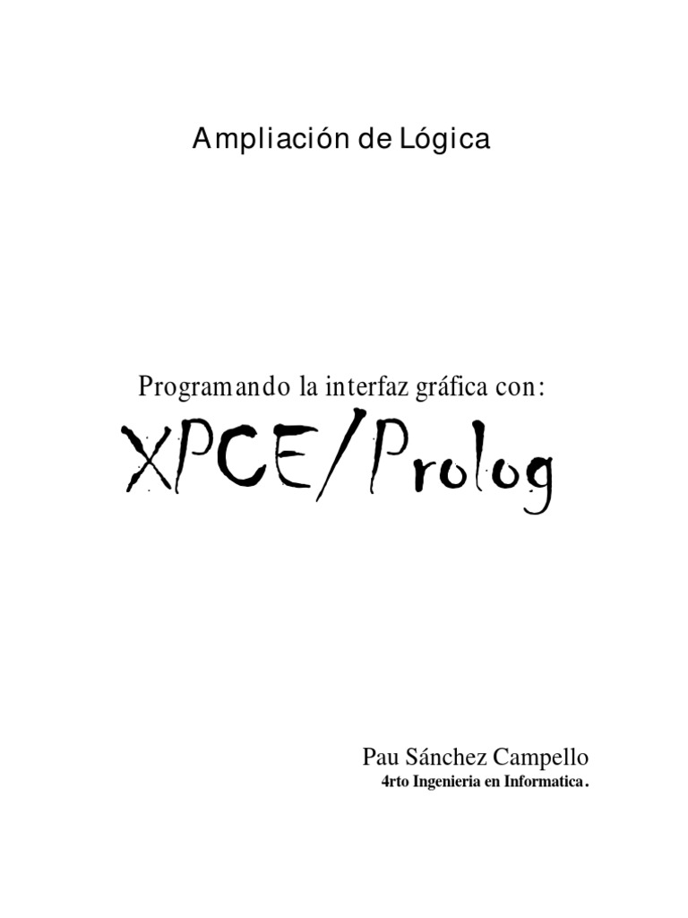 Programación Gráfica con XPCE/Prolog | PDF | Objeto (informática) | Ventana (informática)