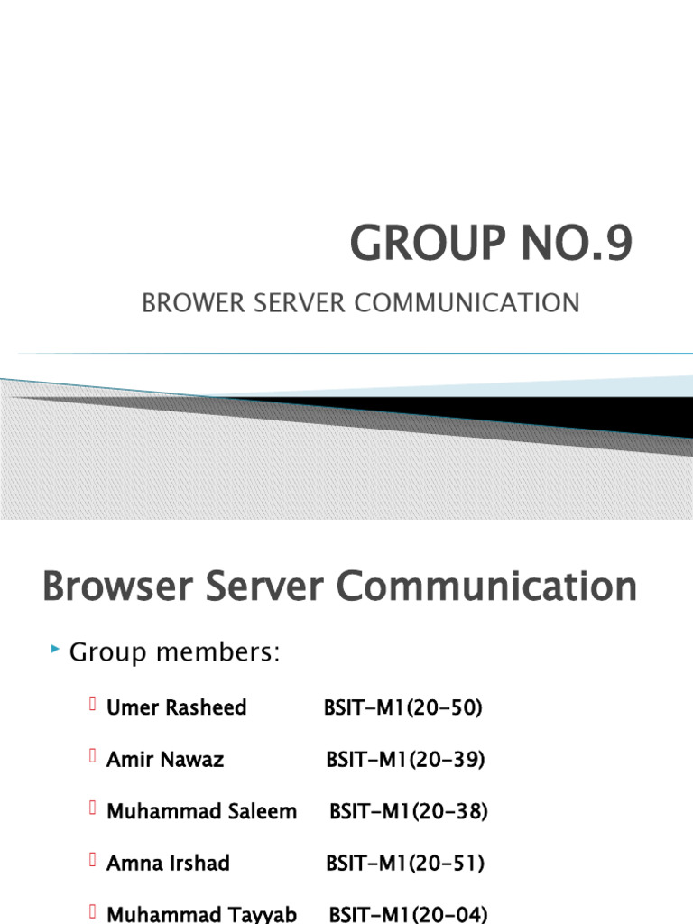 gROUP NO 9 | PDF | World Wide Web | Internet & Web