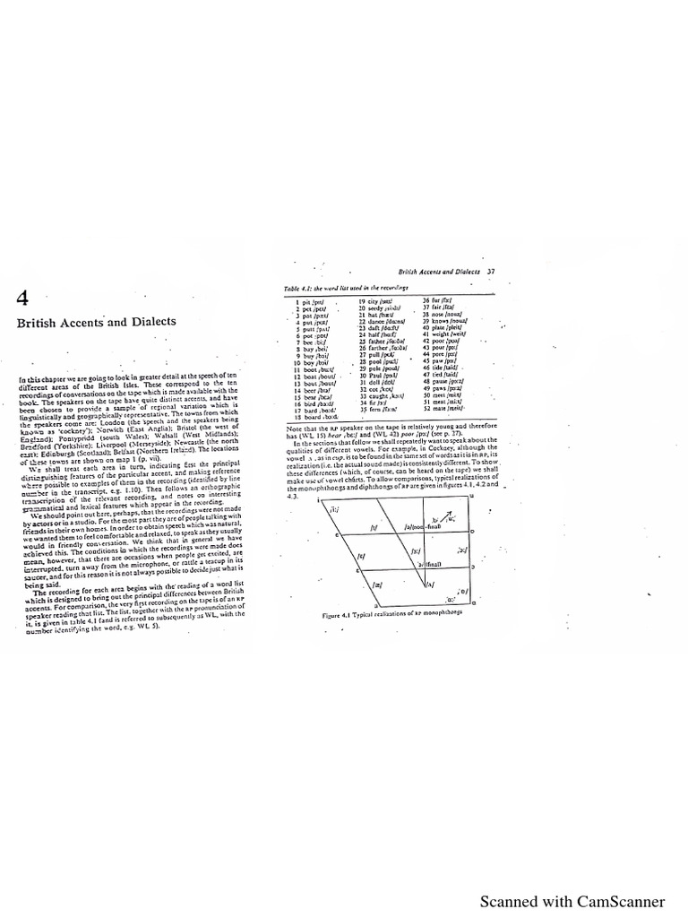 British Accents and Dialects | PDF