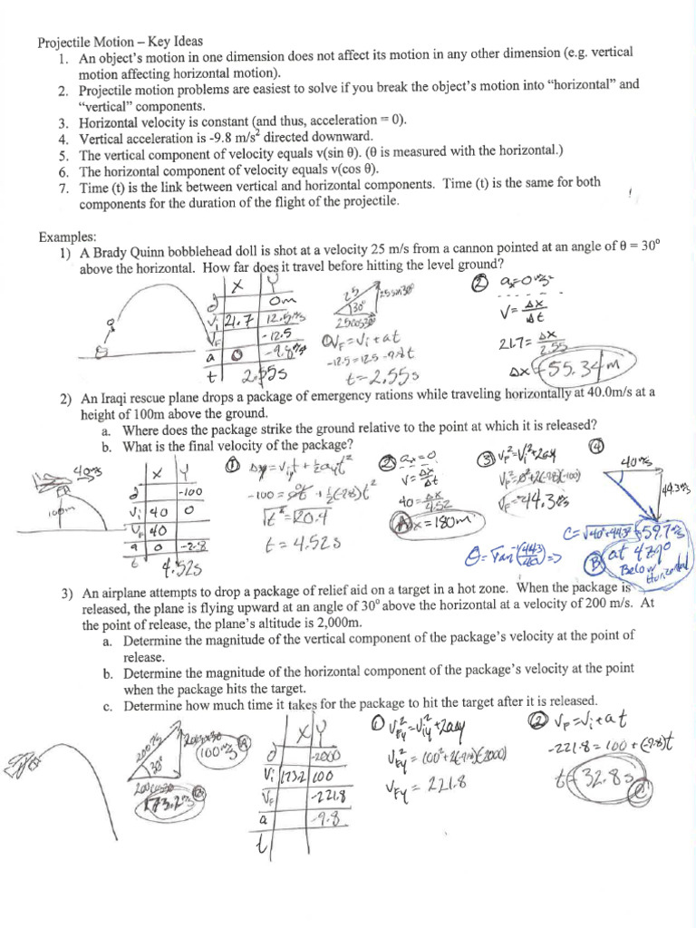 Projectile Motion2 Pdf