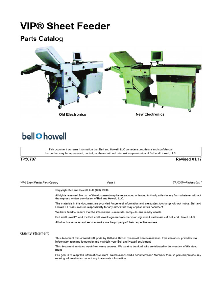 GBR Sheet Feeder Parts Catalog | PDF | Mail | Information