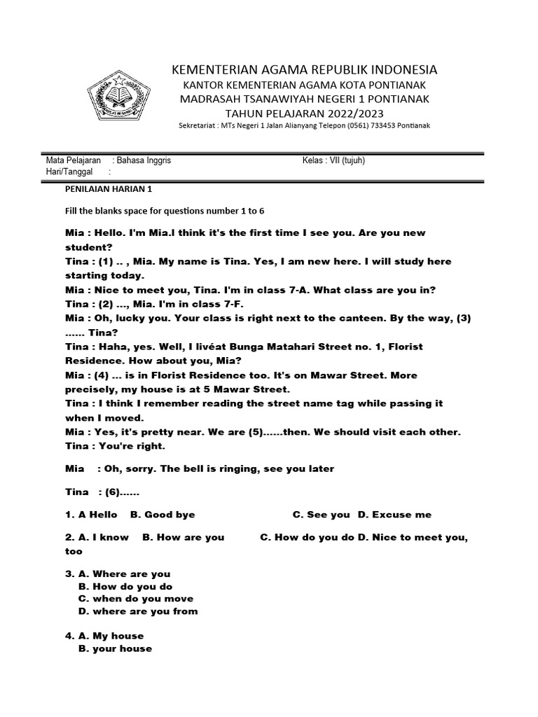 Bab 3 Kelas 7 Hal 69 Activity 27 | PDF | Home & Garden