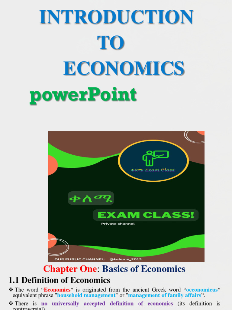 Introduction to Economics Concepts | PDF | Demand | Elasticity (Economics)