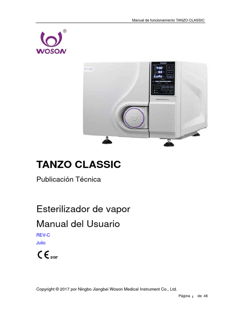 MANUAL-TANZO-CLASSIC-10.02.02.03.001F-10.02.02.03.008 | PDF | Agua | Vapor