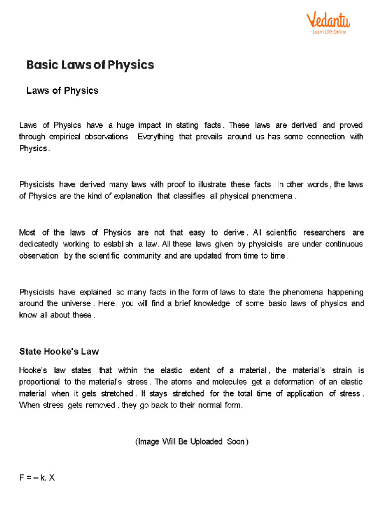 Basic Laws of Physics | PDF