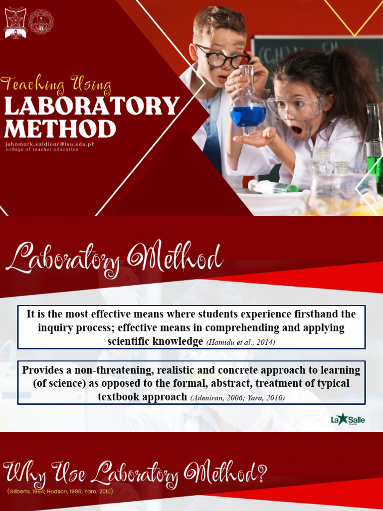 Laboratory Method in Science Education | PDF | Inquiry Based Learning ...