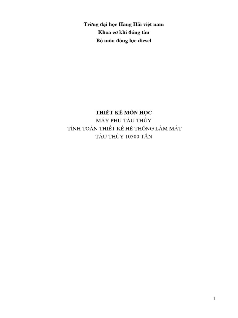 (123doc) - Tinh-Toan-Thiet-Ke-He-Thong-Lam-Mat-Tau-Thuy-10500-Tan | PDF