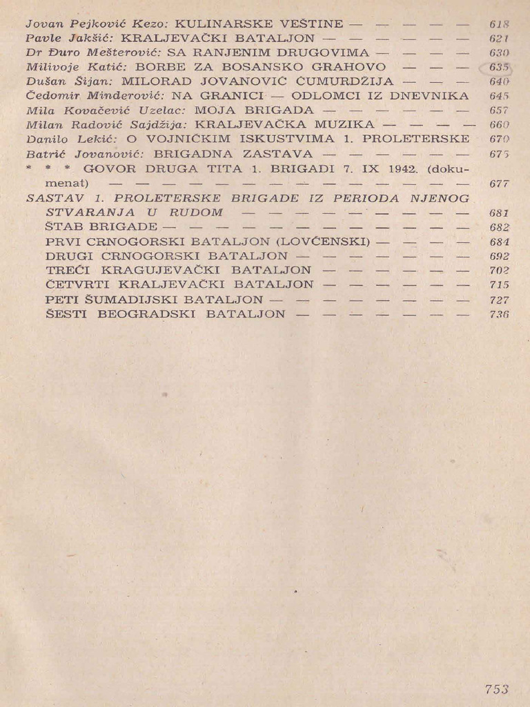 Prva Proleterska 1. Knjiga 752 | PDF