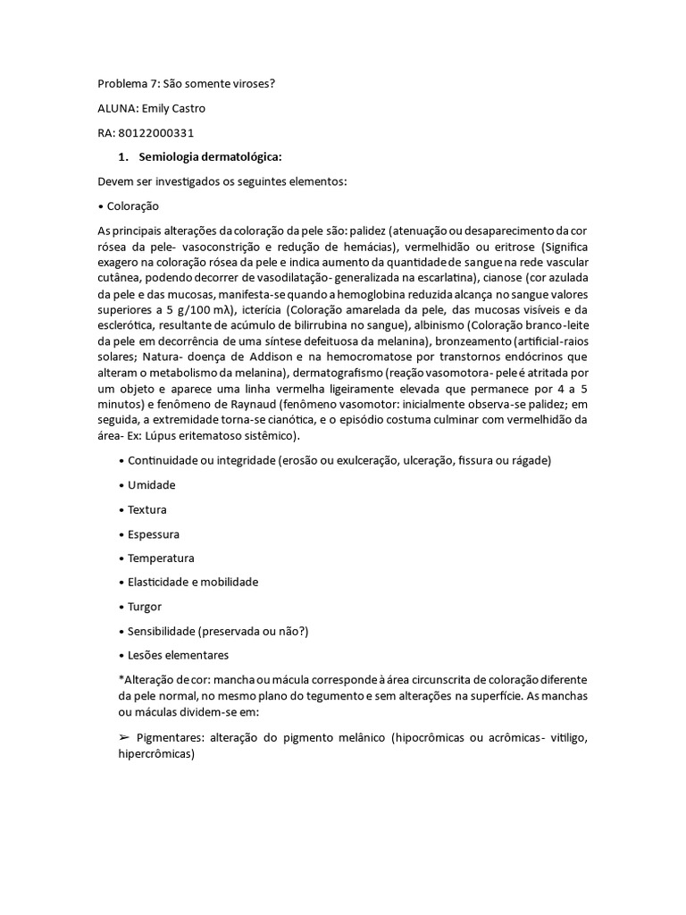 Emily Castro - Problema 7 | PDF | Sarampo | Vírus