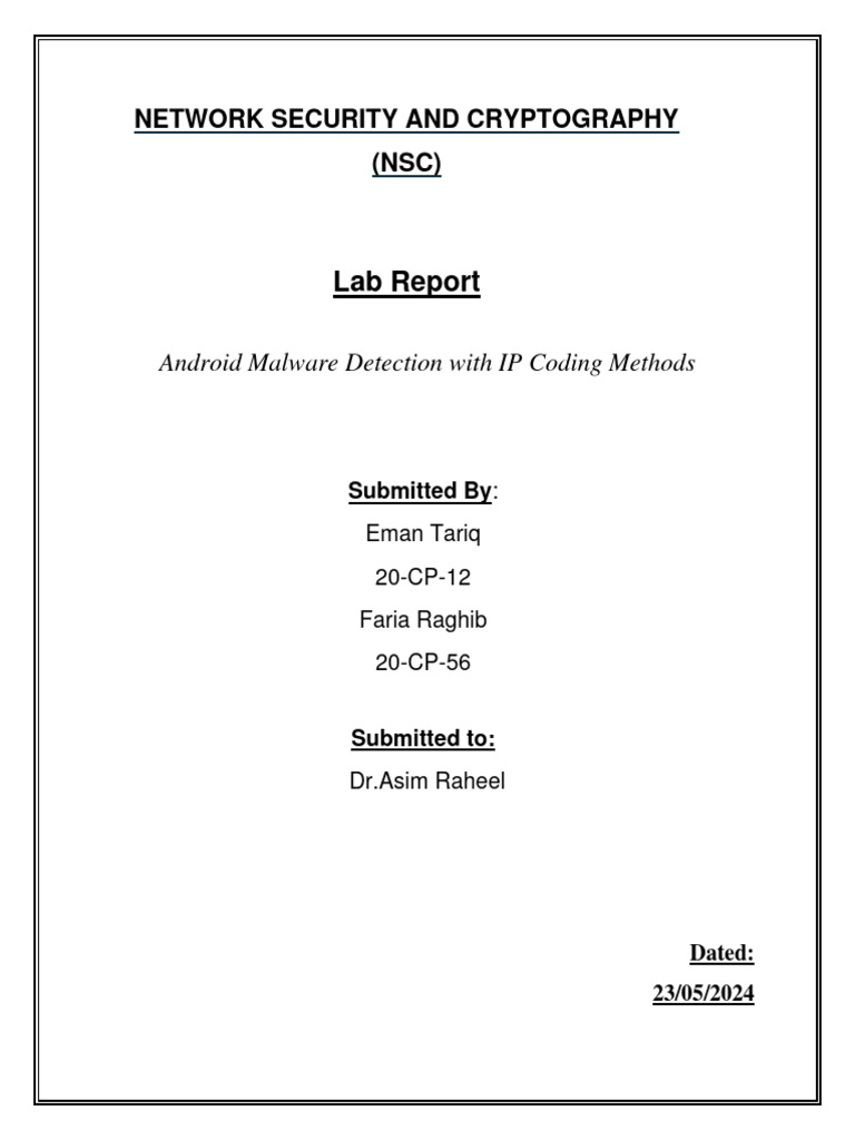 Android Malware Detection With Different IP Coding Methods | PDF ...