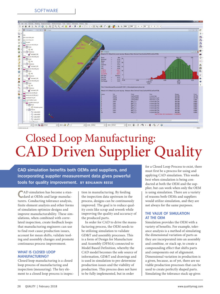 Quality Magazine Feb 2018 Dcs Cad Driven Quality | PDF | Supply Chain ...