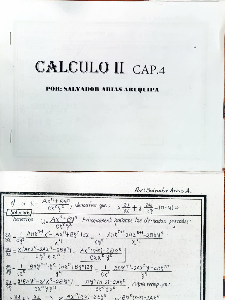Calculo2 Solucionario2dop | PDF