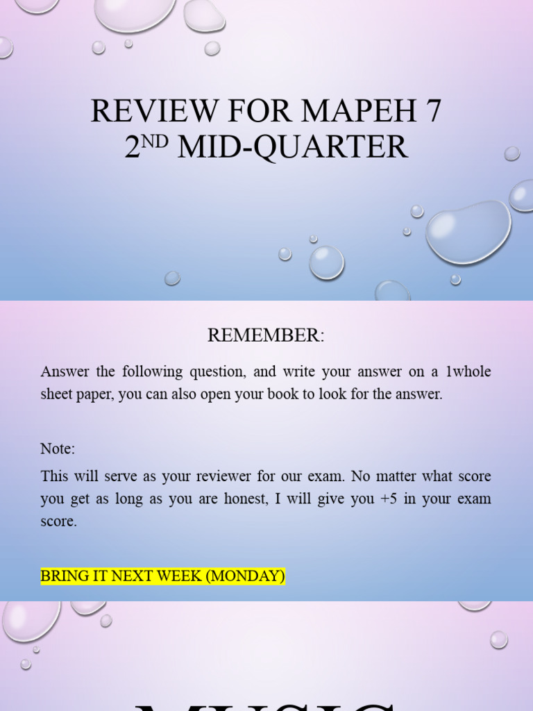 Mapeh 7 2ND Mqe Reviewer | PDF | Track And Field