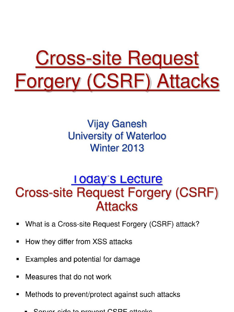 CSRF | PDF