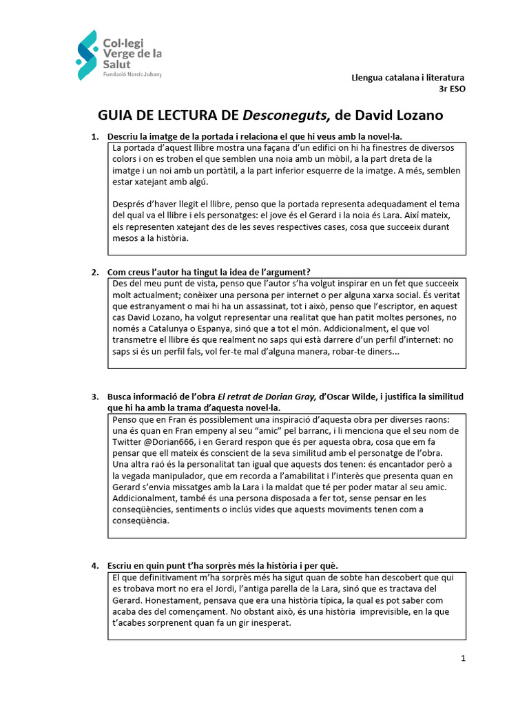 Desconeguts Dossier | PDF