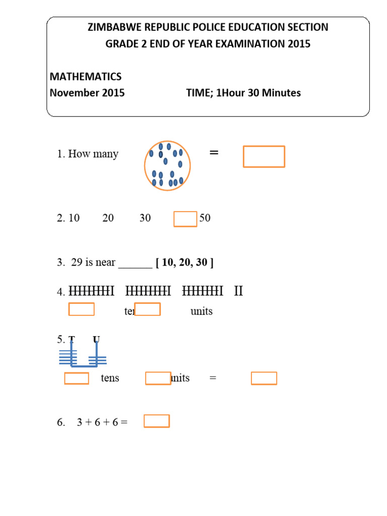 Grade 2 Mathematics Exam: Place Value | PDF