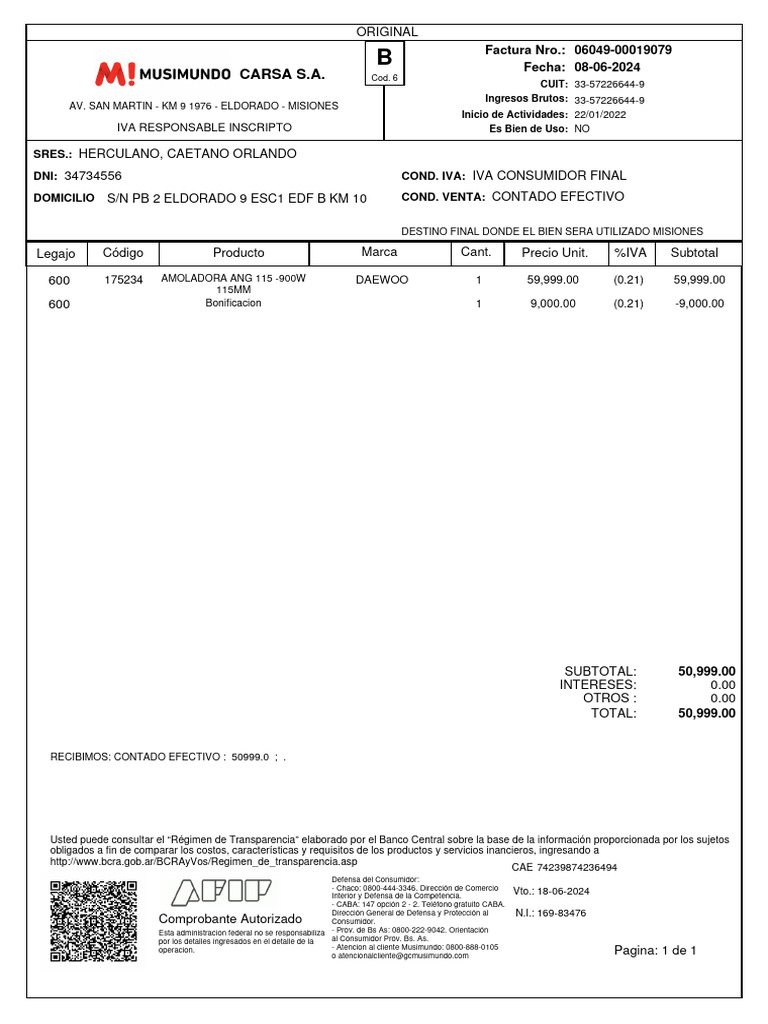Factura B | PDF | Economias | Business
