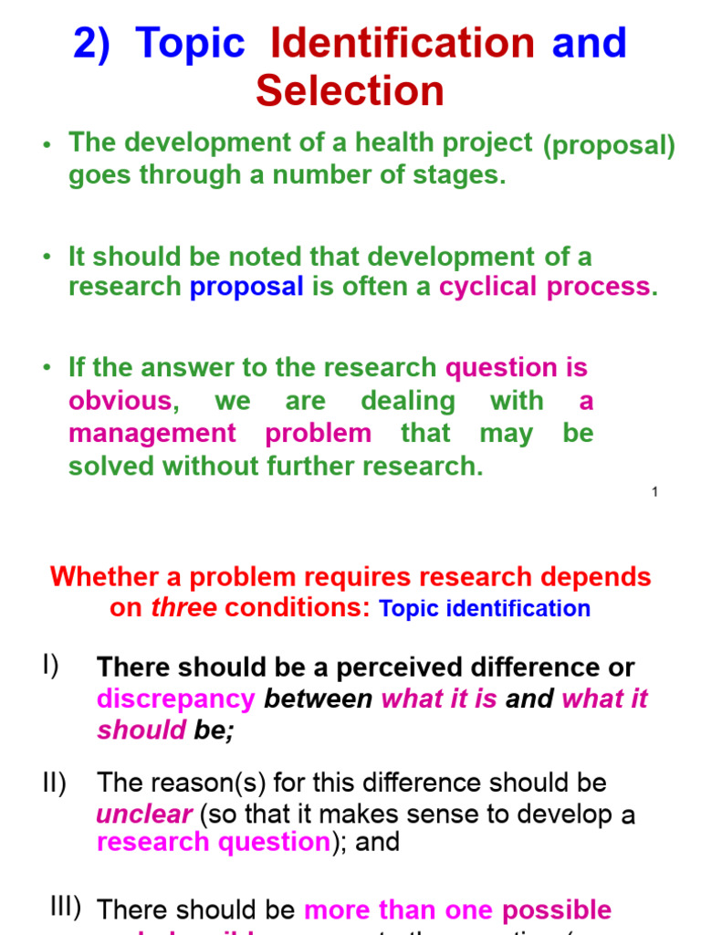 2 - Topic Identification and Selection | PDF | Cognition