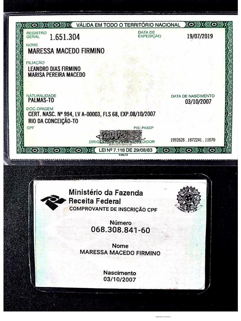 Documentos Pessoais | PDF