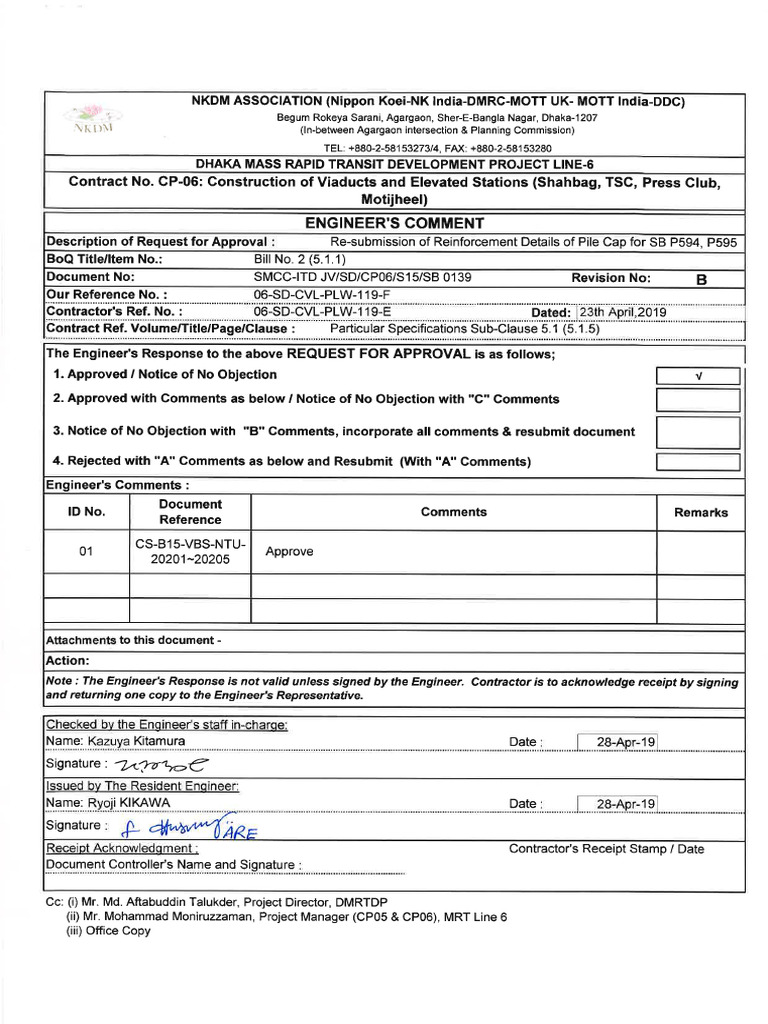 Pile Cap SB P594, P595 | PDF
