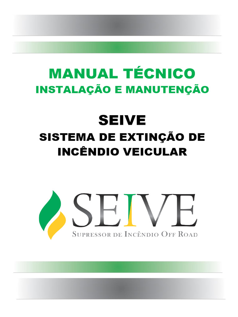 Manual Técnico Instalação e Manutenção Seive V10 - Out21 | PDF | Aço ...