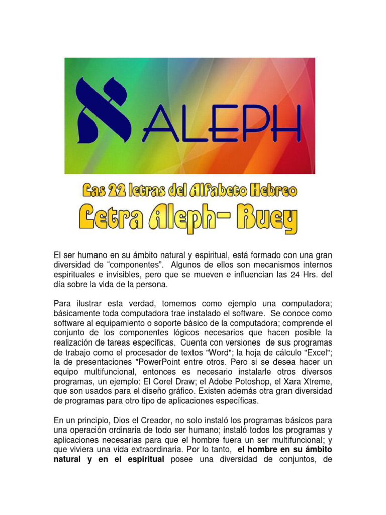 ALEPH | PDF | Carro | Software de la aplicacion