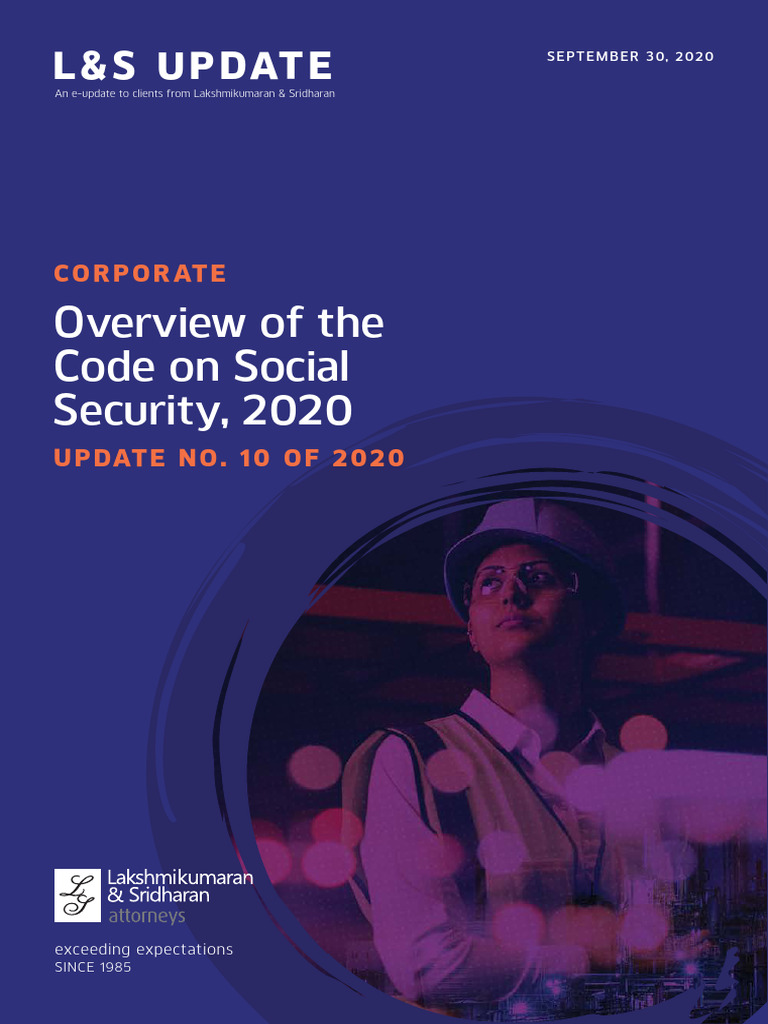 Overview of Social Security Code 2020 | PDF | Employment | Welfare