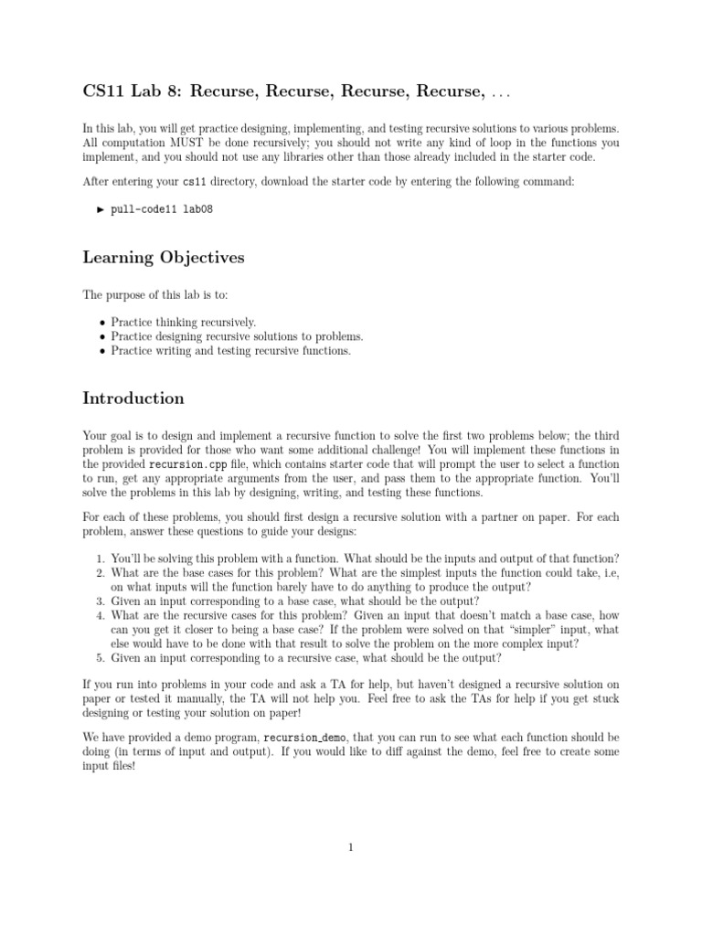 Lab 08 | PDF | Function (Mathematics) | Parameter (Computer Programming)