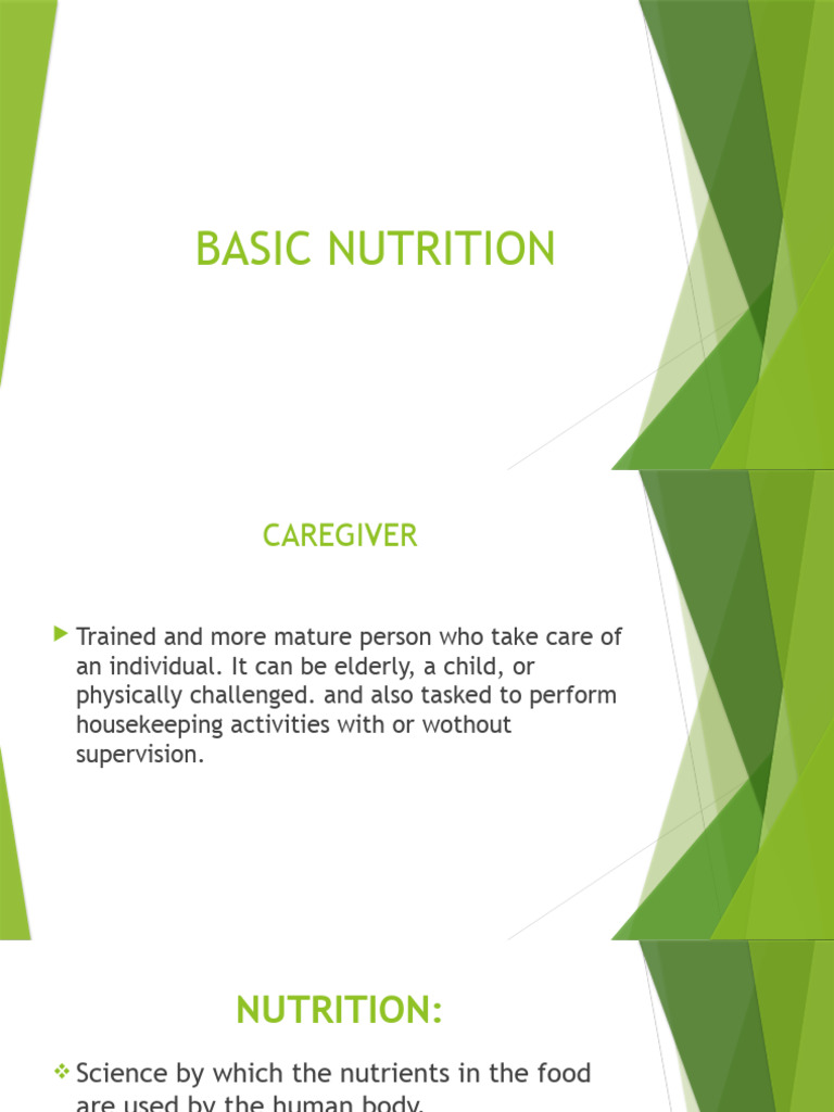 Basic Nutrition | PDF | Nutrition | Diet & Nutrition
