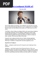 Toothpaste Abrasive List | PDF | Mouth | Dentistry