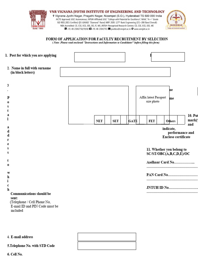 Application Form 2023 | PDF