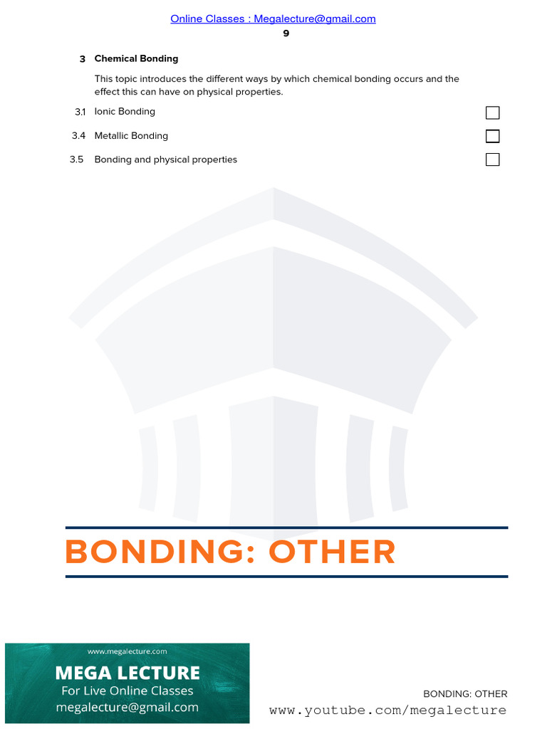 7-Bonding-Notes-1 | PDF | Chemical Bond | Ionic Bonding