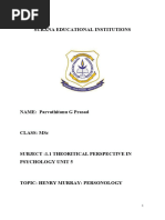 Murray's Theory of Needs Explained | PDF | Personality Psychology ...