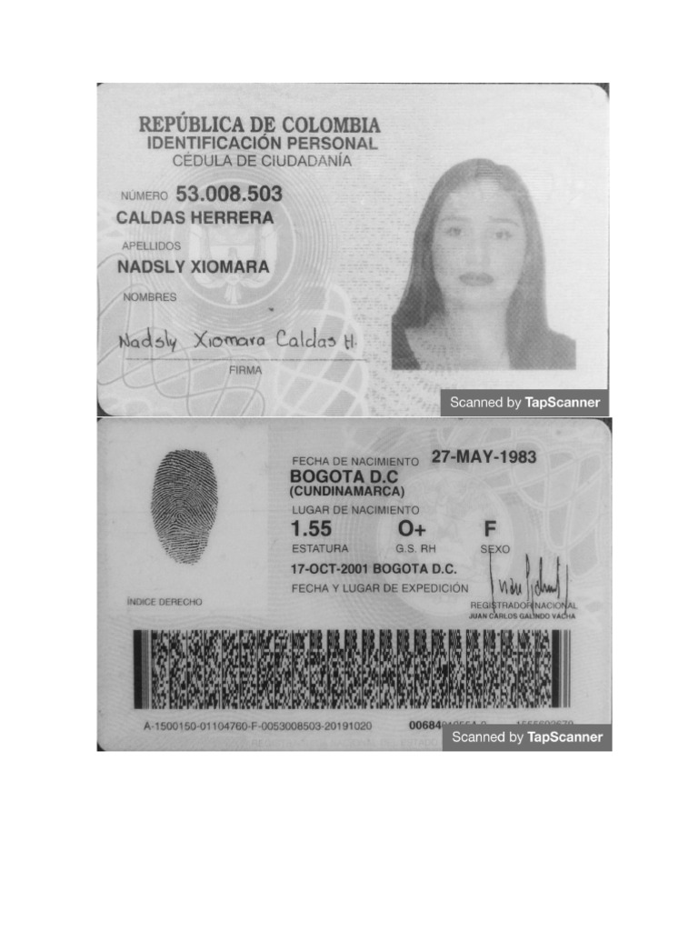 11 Cedula de Ciudadania o Cedula de Extranjeria Al 150% | PDF