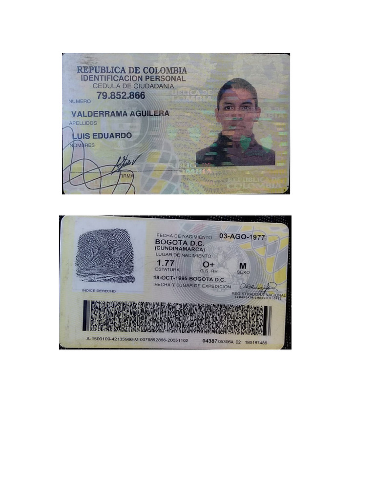 Cedula Eduardo | PDF