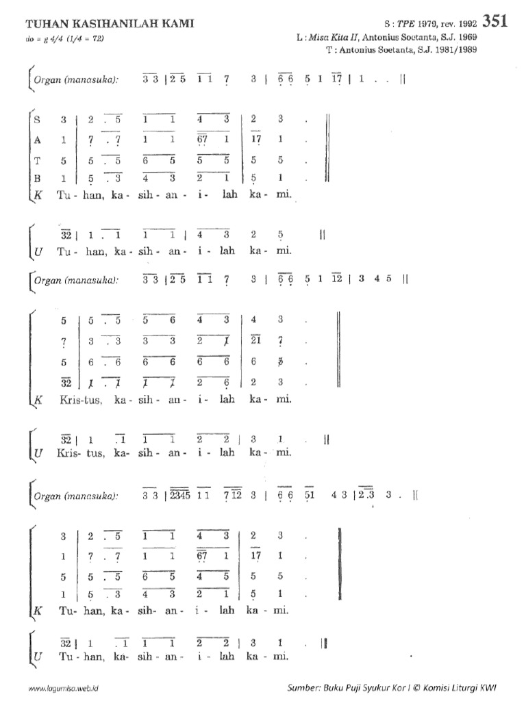 TKK Misa Kita 2 | PDF