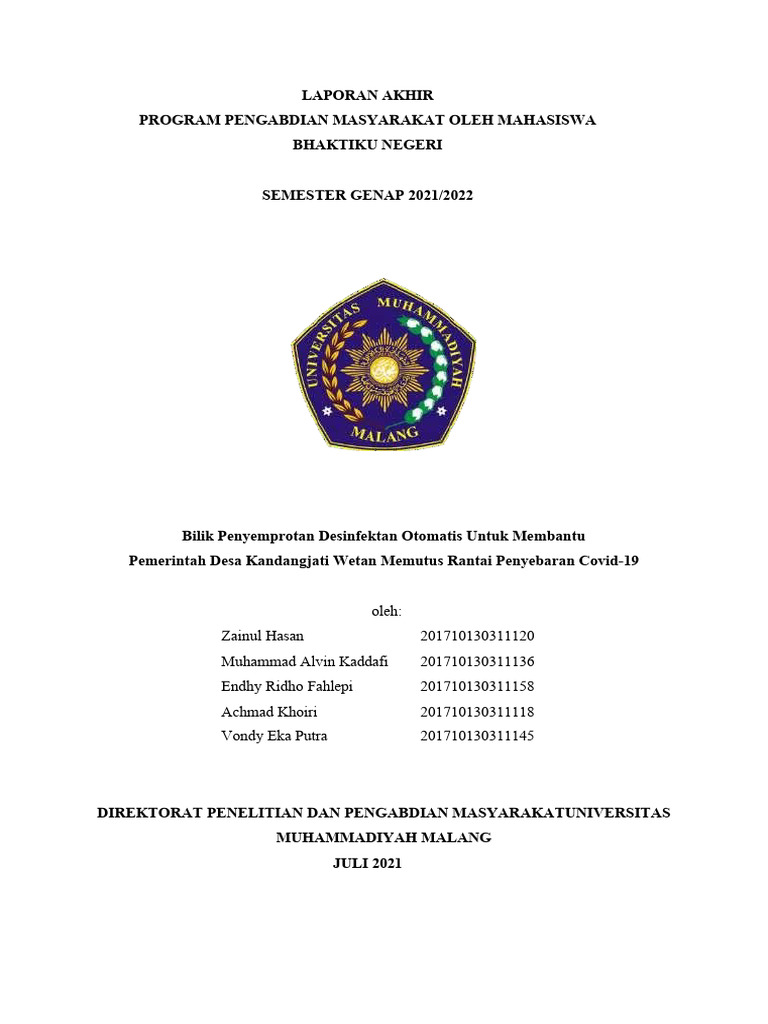 Laporan Akhir Kelompok PMM 97 Fix | PDF