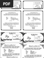 Undangan Tahlil | PDF | Agama & Spiritualitas