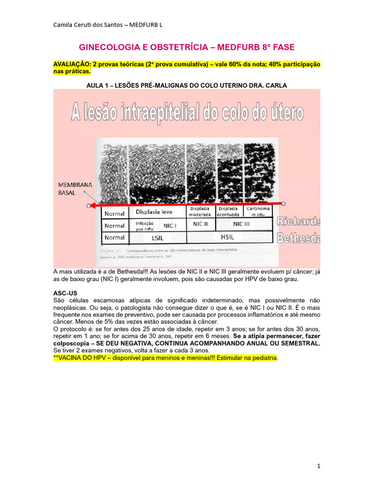 Resumo Completo de GO | PDF | Gravidez | Especialidades médicas