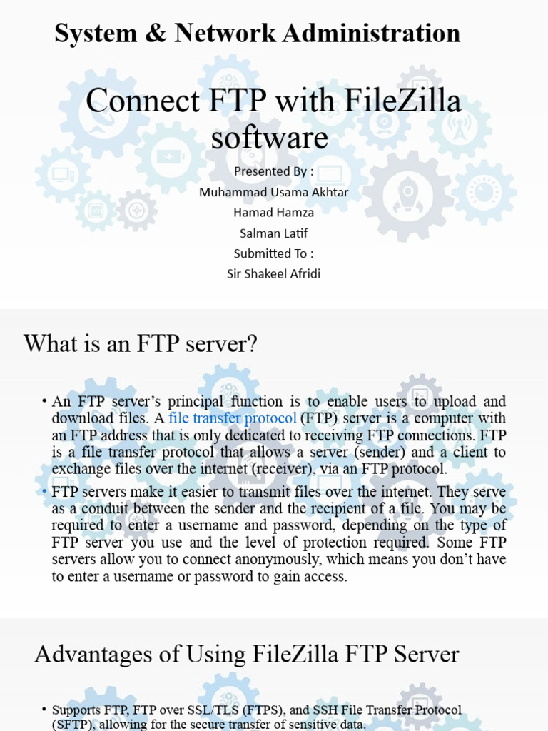 Group 13 (Connect FTP With FileZilla Software) | PDF | File Transfer Protocol | Application ...