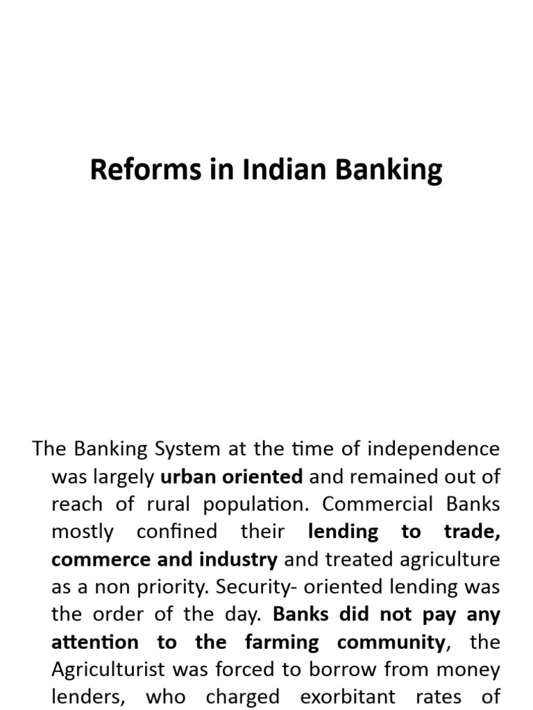 8 .Reforms in Indian Banking | PDF | Banks | Reserve Bank Of India