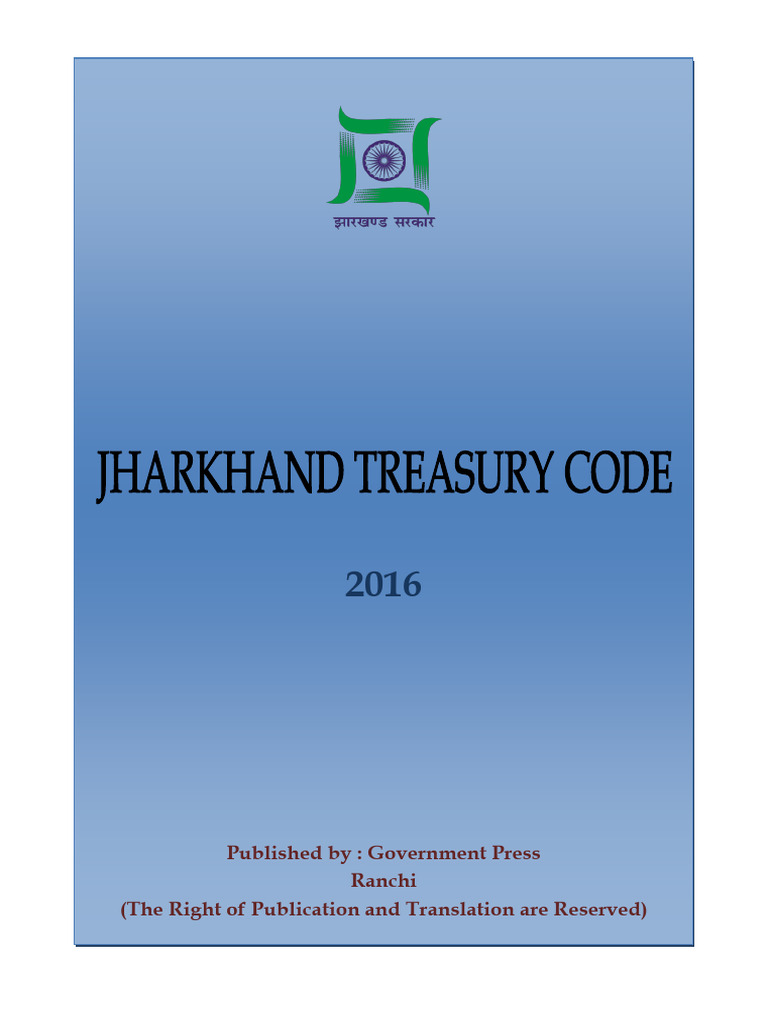 Jharkhand Treasury Code 2016 | PDF | Banks | Payments