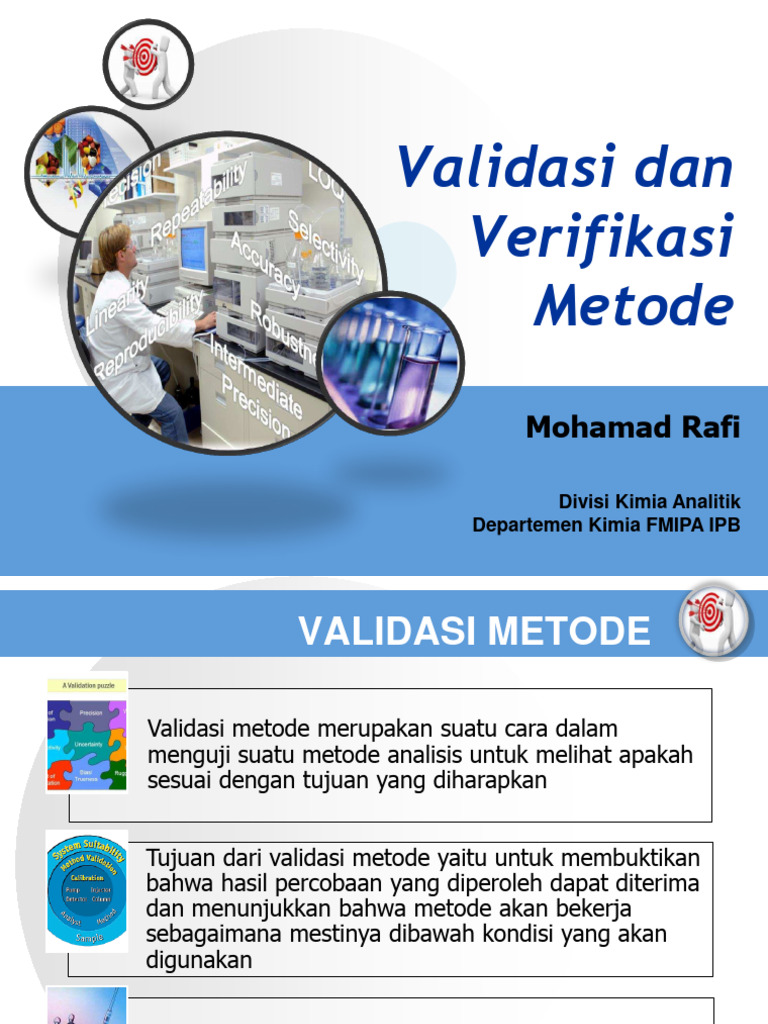 Validasi Dan Verifikasi Metode | PDF