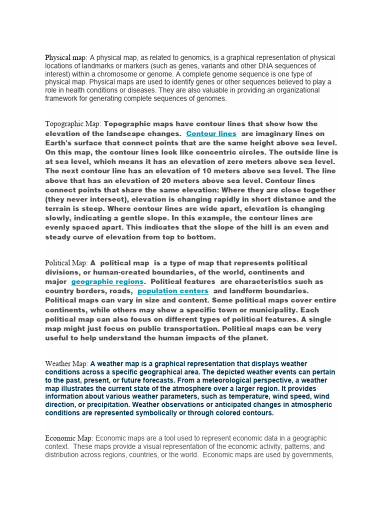 Objectives of Studying Maps Part 1 | PDF | Map | Weather